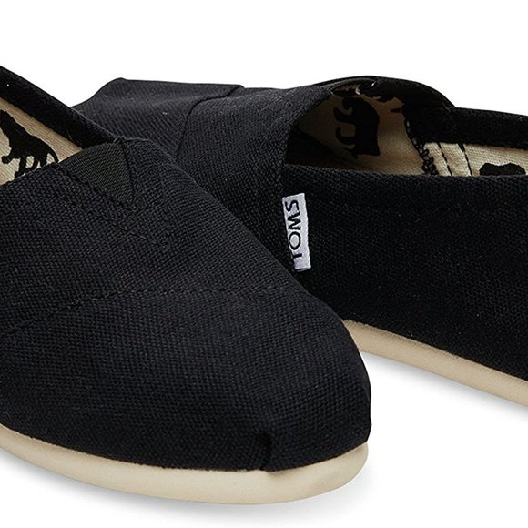 Toms | Shoes | Toms 0001b07blk Womens Classic Slipon Flat Canvas Shoes ...